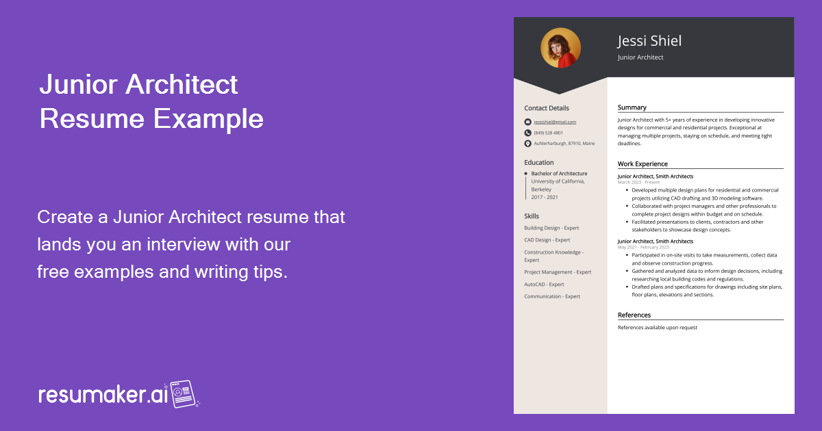 Junior Architect Resume: Sample & Guide [Entry Level + Senior Jobs]
